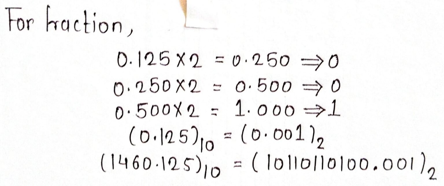 Represent 1460. 125 base 10 in single precision and double precision ...